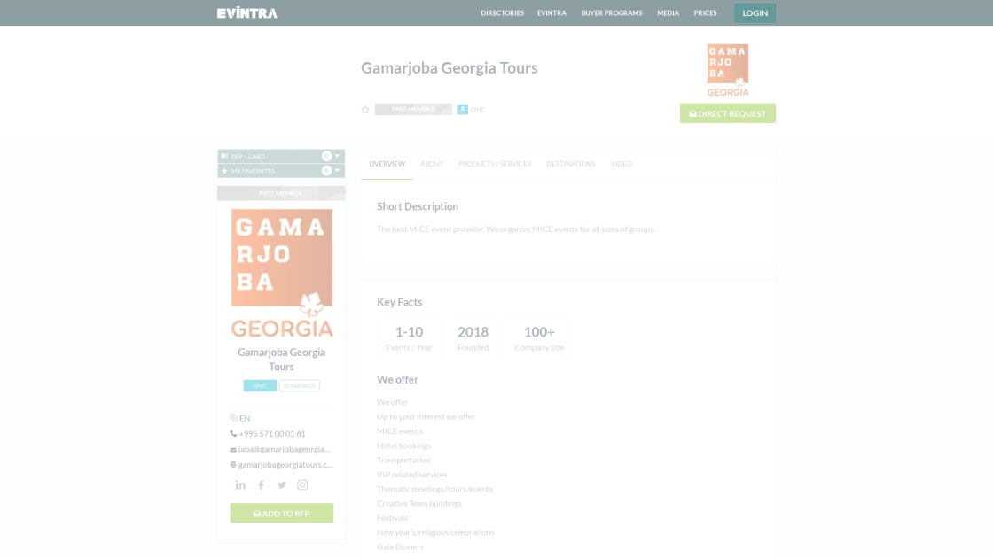 Gamarjoba Georgia Tours - DMC | EVINTRA
