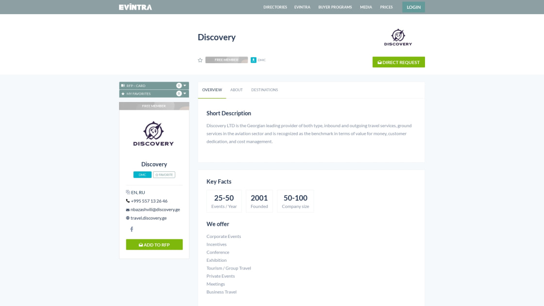 Discovery - DMC | EVINTRA