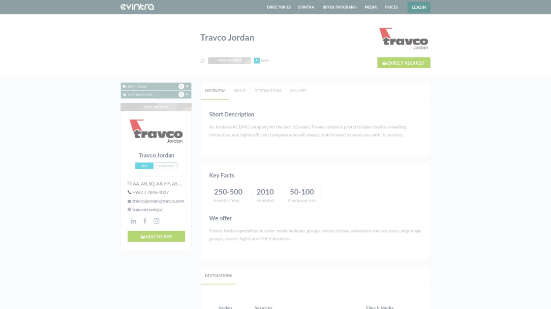 Travco Jordan - DMC | EVINTRA