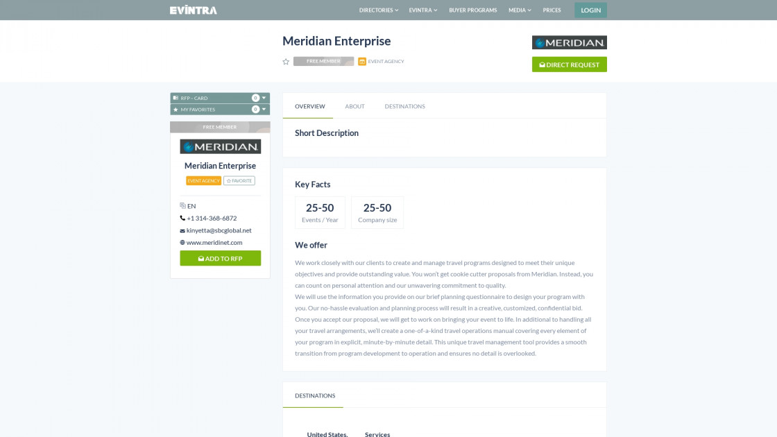 Meridian Enterprise - Event Agency | EVINTRA