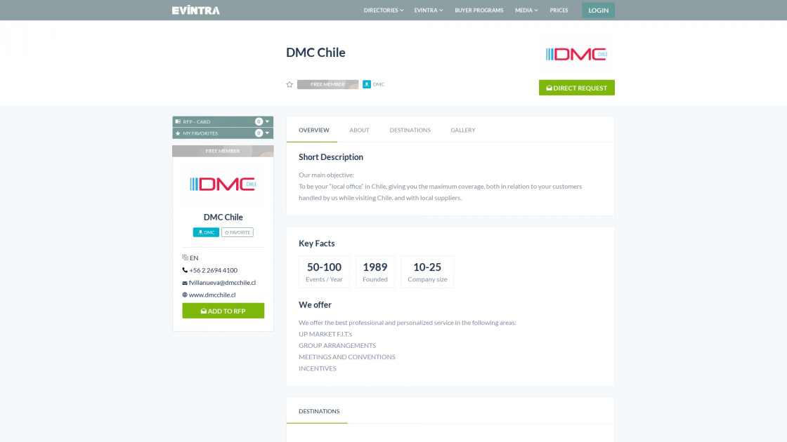 DMC Chile - DMC | EVINTRA