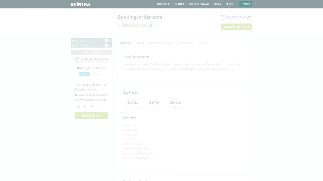 BookingJordan.com - DMC | EVINTRA