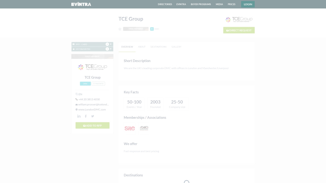 TCE Group - DMC | EVINTRA